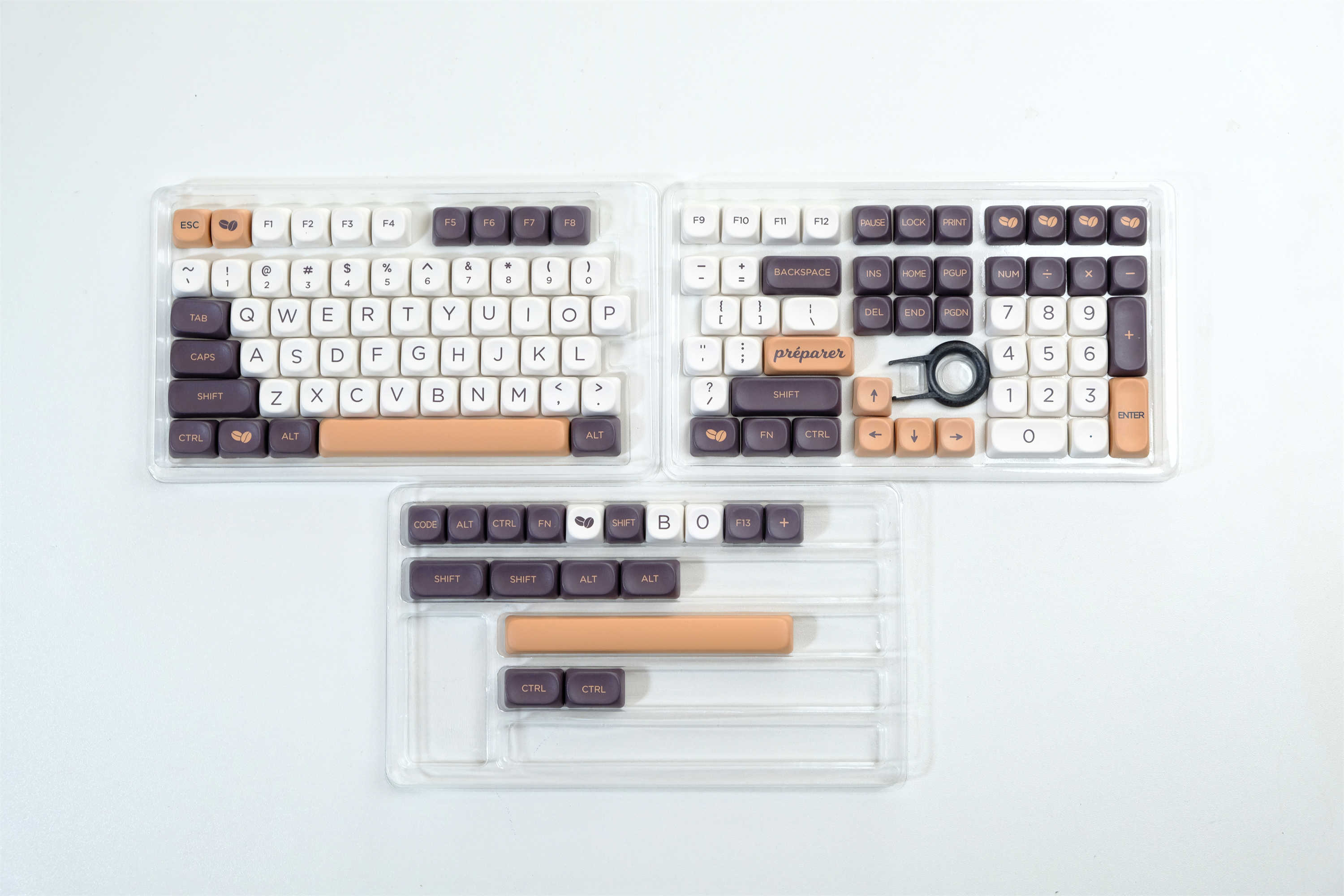 GMK Coffee keycaps, 126 Keys keycaps MOA Profile DYE-SUB Personalized ...