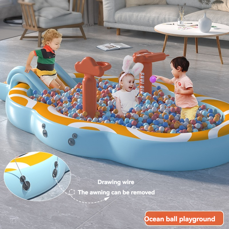 5In1 Inflatable Swimming Pool For Kids Portable Family Swimming Pool ...