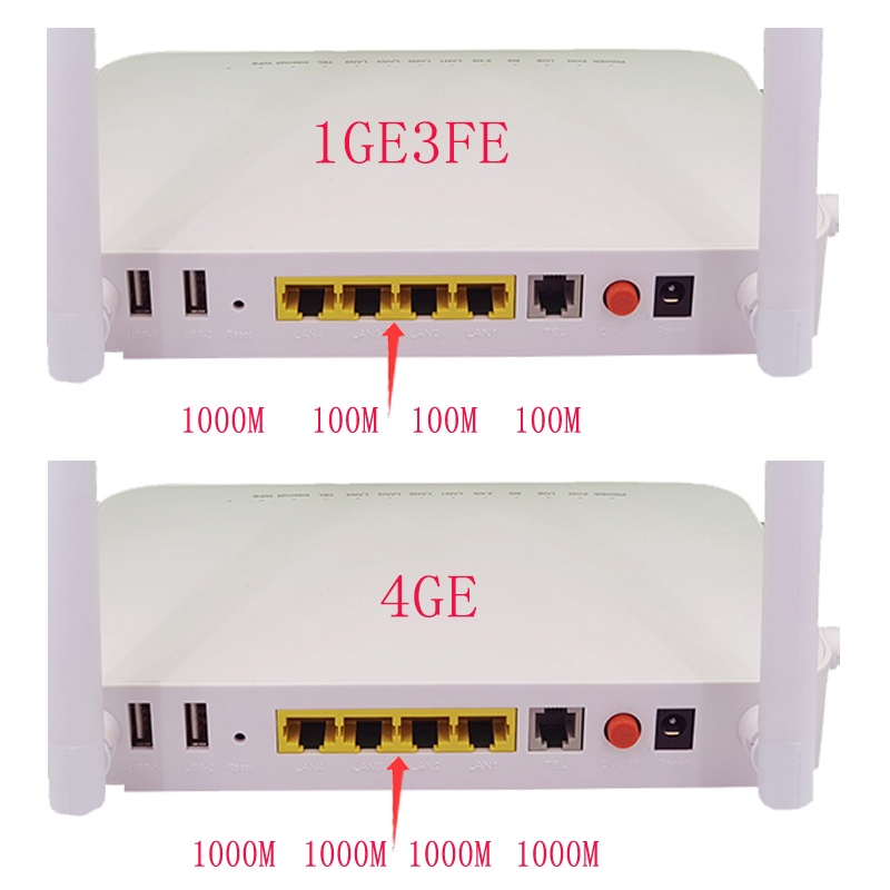 New PT939G Dual-band WIFI XPON EPON GPON ONU ONT Modem Router 2.4G&5G English version With GE ...