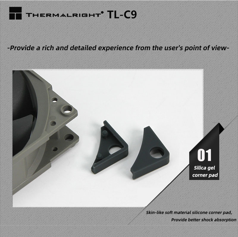 Thermalright TL-C9 92mm chassis fan 2000 speed 4pin PWM S-FDB V2 bearing high-performance fan ...