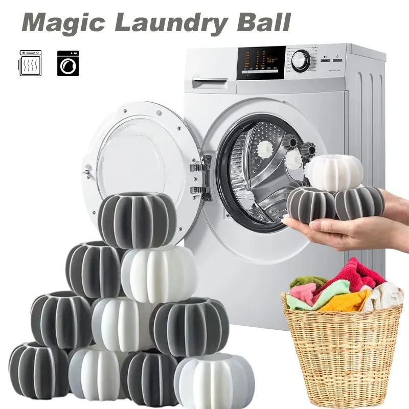 Magic Silicone Laundry Ball Anti-tangle Clothes Clean Washing Machine ...