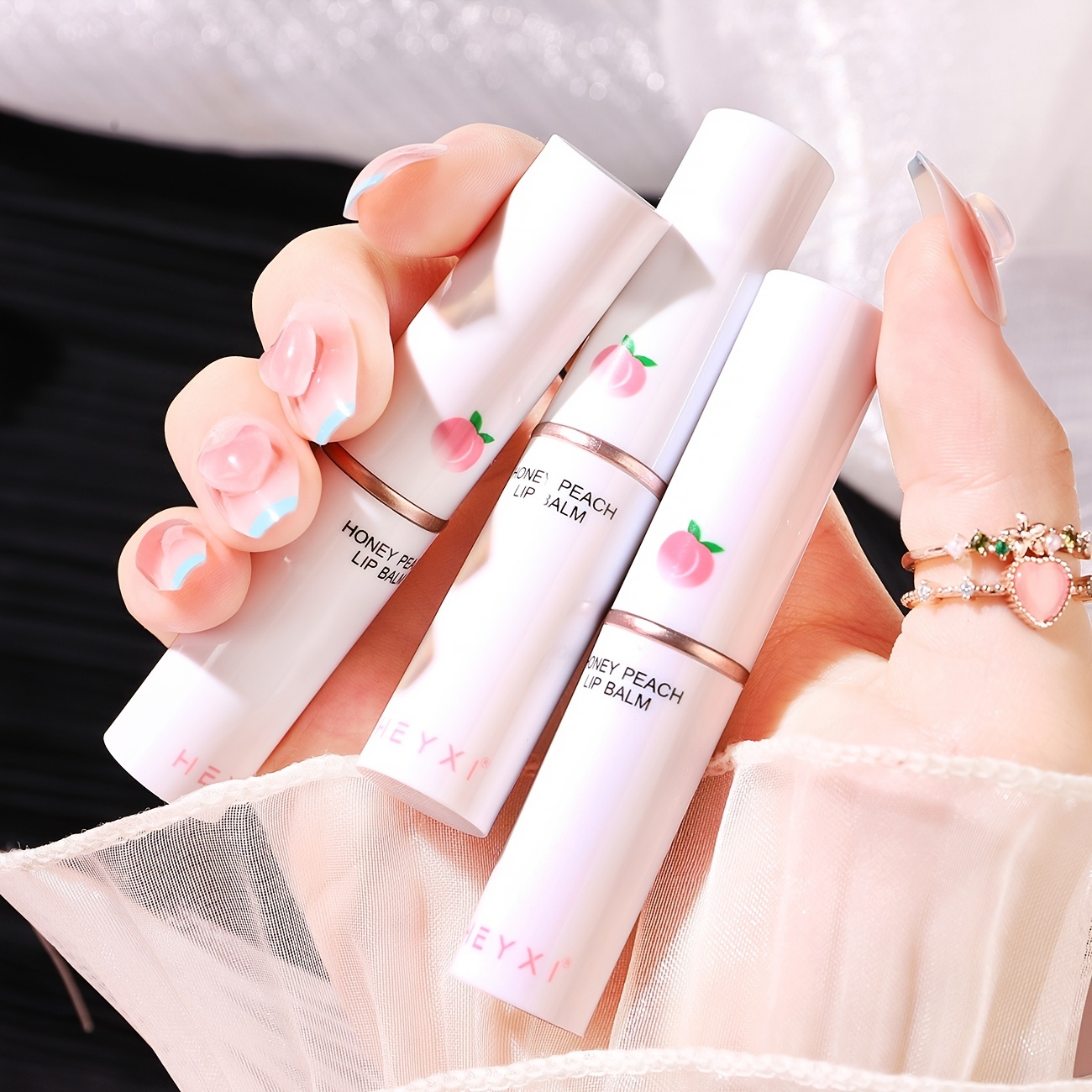 HEYXI Honey Peach Moisturizing Lip Balm | Shopee Philippines
