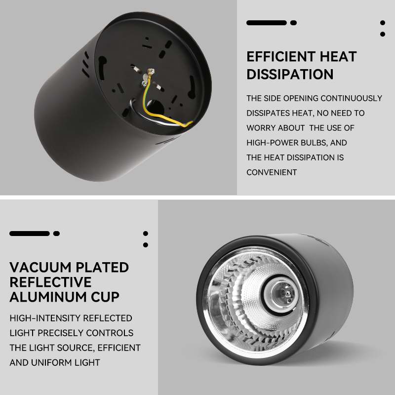 Led Downlight Surface Ceiling Pin Light E27 Replaceable Bulb Spotlight ...