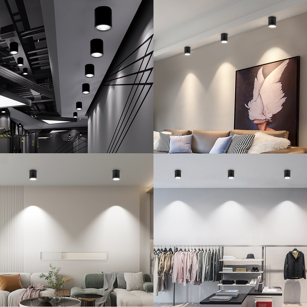 Led Downlight Surface Ceiling Pin Light E27 Replaceable Bulb Spotlight ...