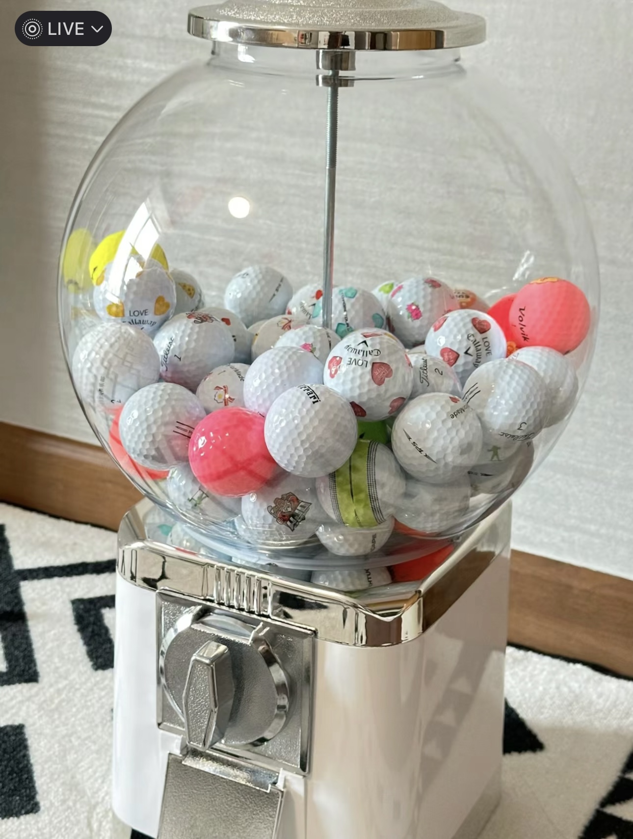 Hold 40MM-55MM ball gashapon machine golf ball storage capsule coffee ...