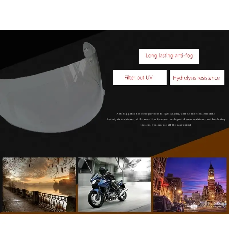 Universal Anti-Fog Helmet Film - 1/2/4 Pack for Electric Motorcycle ...