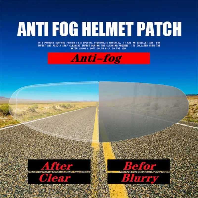Universal Anti-Fog Helmet Film - 1/2/4 Pack for Electric Motorcycle ...
