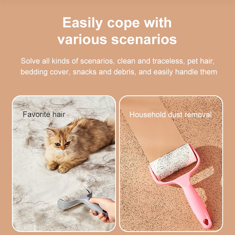 1PC Pet Hair Removal Roller - Sticky Lint Roller for Clothes, Fur ...