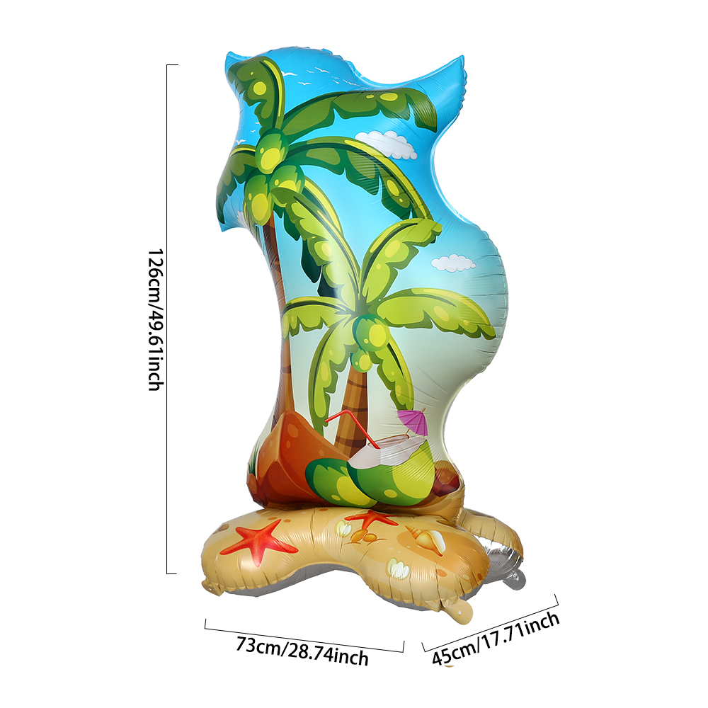 New Style Hawaii Cartoon 4d Standing Aluminum Film Balloon Pineapple ...