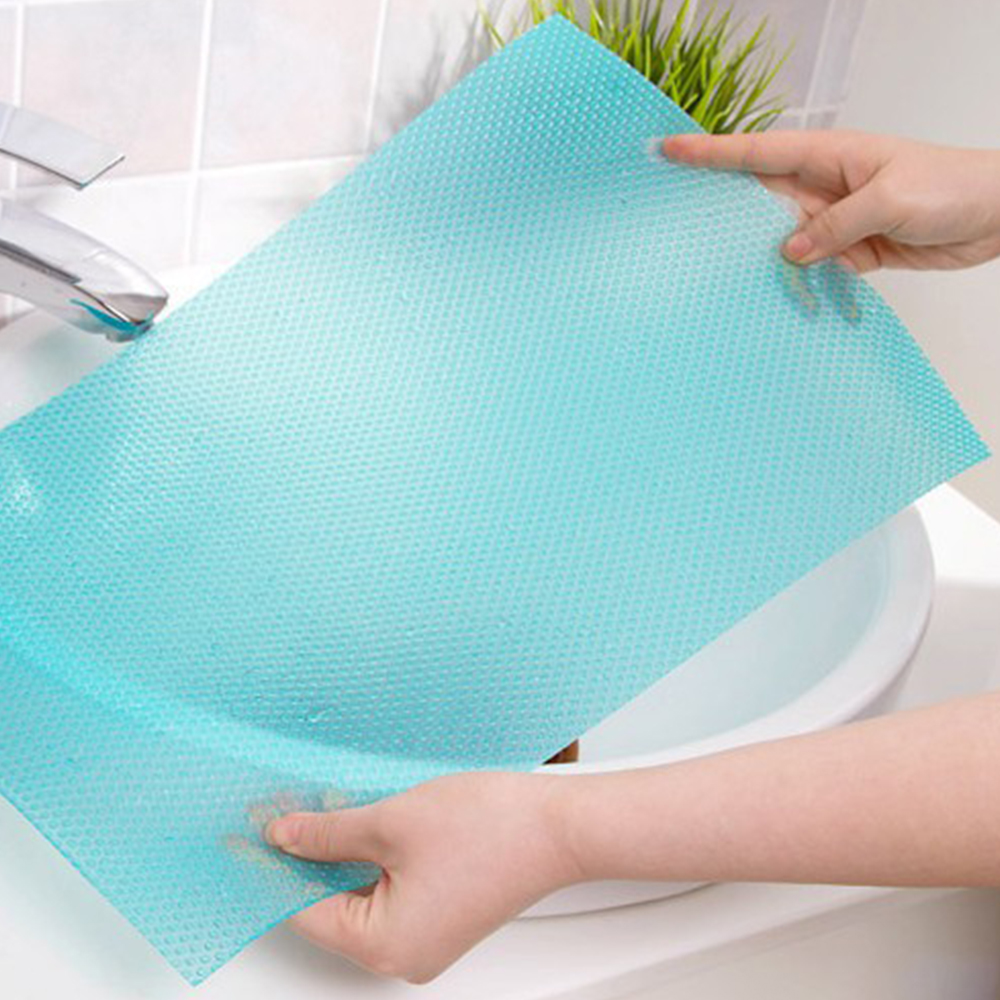 4 Pack Fridge Mats, Washable Refrigerator Mat Liners Easy Clear ...