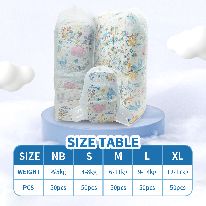 Tooshypuff Baby Diaper Ultra thin 50pcs Tape Diaper NewBorn S M L XL ...