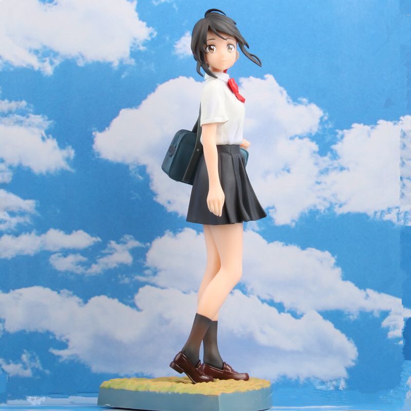 2Pcs 18cm-20cm Anime Your Name Tachibana Taki Miyamizu Mitsuha Figure ...