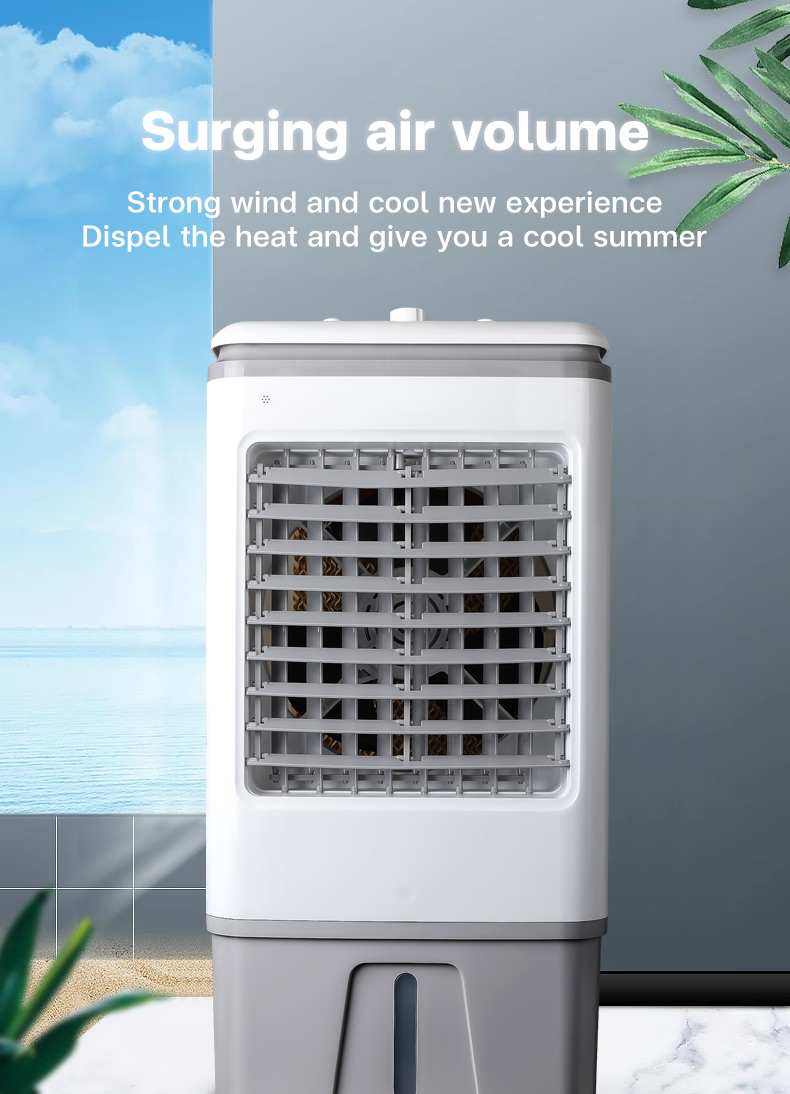 Air Conditioning Fan 40L Large Water Tank Mobile Air Cooler Household ...