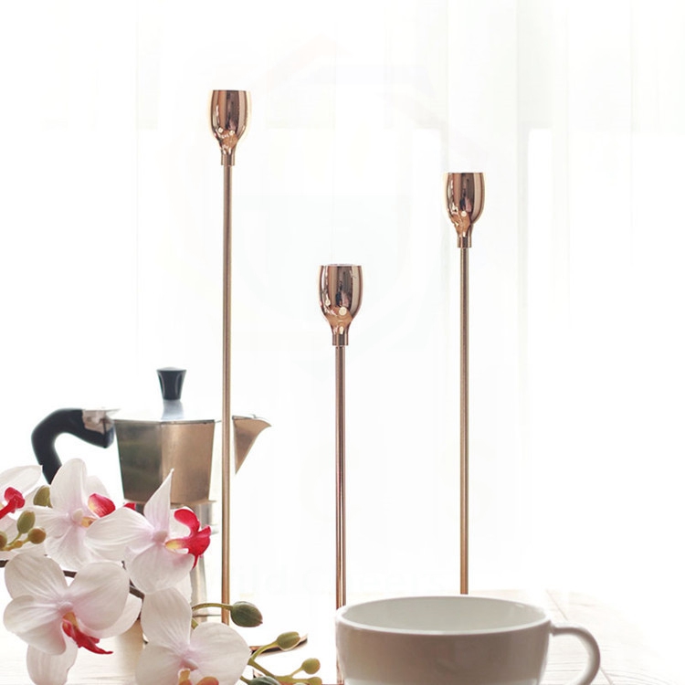 【COD】New European Candlestick Jewelry Metal Candle Single Head Cone ...