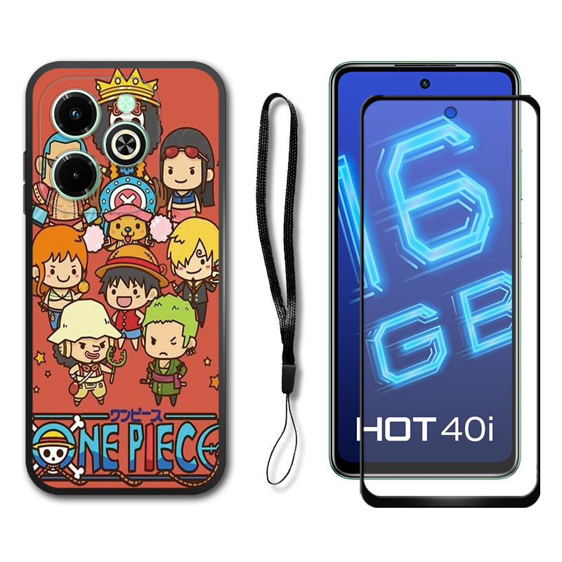 2 IN 1 Casing For Infinix Hot 40i X6528B Phone Case with Screen ...