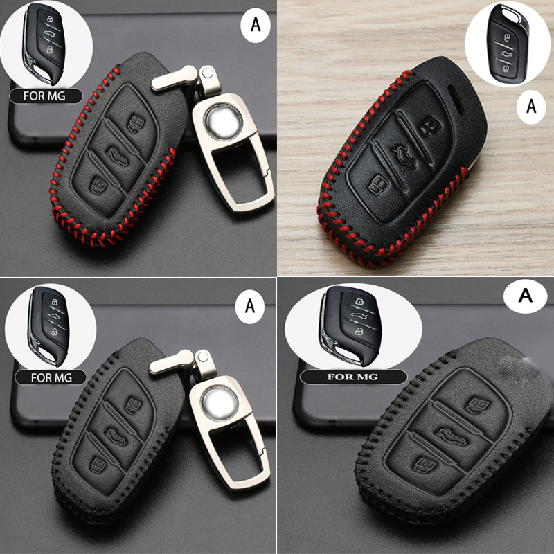 Genuine Leather Key Cover For MG ZS /MG VS /MG HS /MG ZS EV /MG4 EV/MG ...