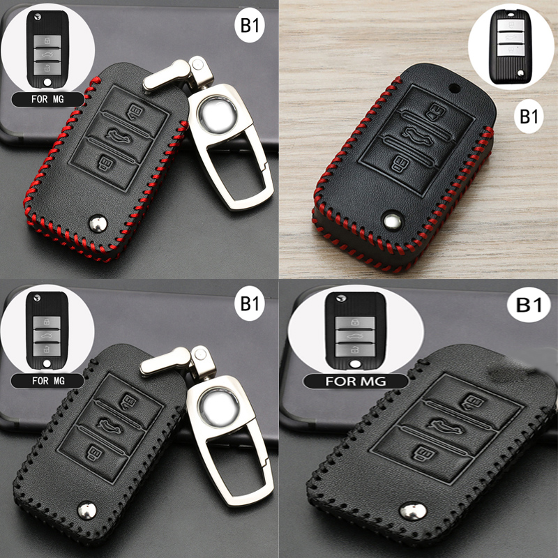 Genuine Leather Key Cover For MG ZS /MG VS /MG HS /MG ZS EV /MG4 EV/MG ...