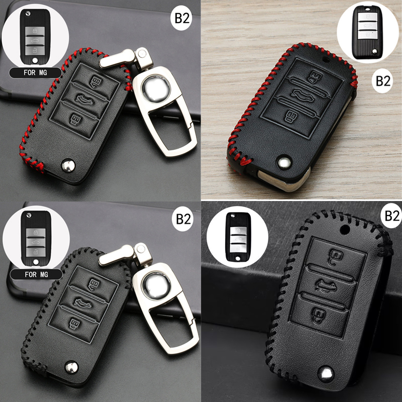 Genuine Leather Key Cover For MG ZS /MG VS /MG HS /MG ZS EV /MG4 EV/MG ...