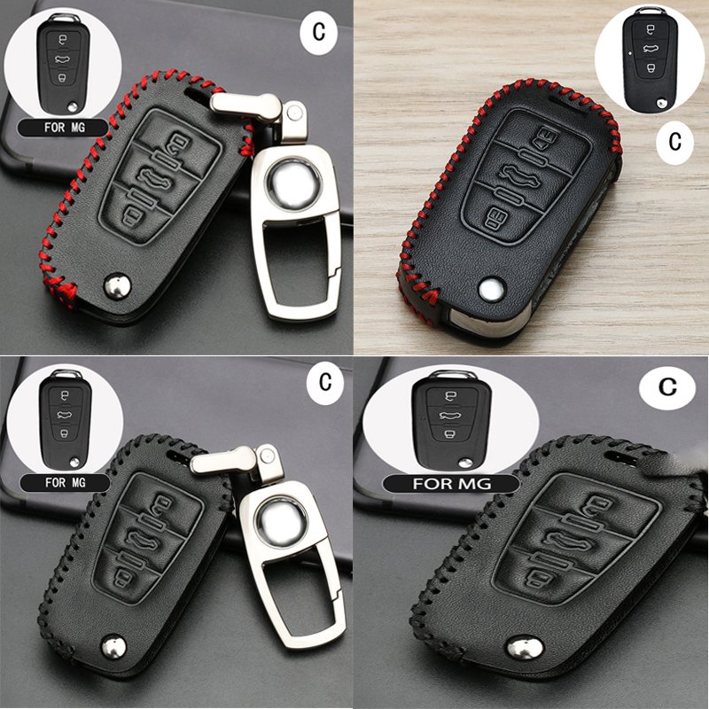 Genuine Leather Key Cover For MG ZS /MG VS /MG HS /MG ZS EV /MG4 EV/MG ...