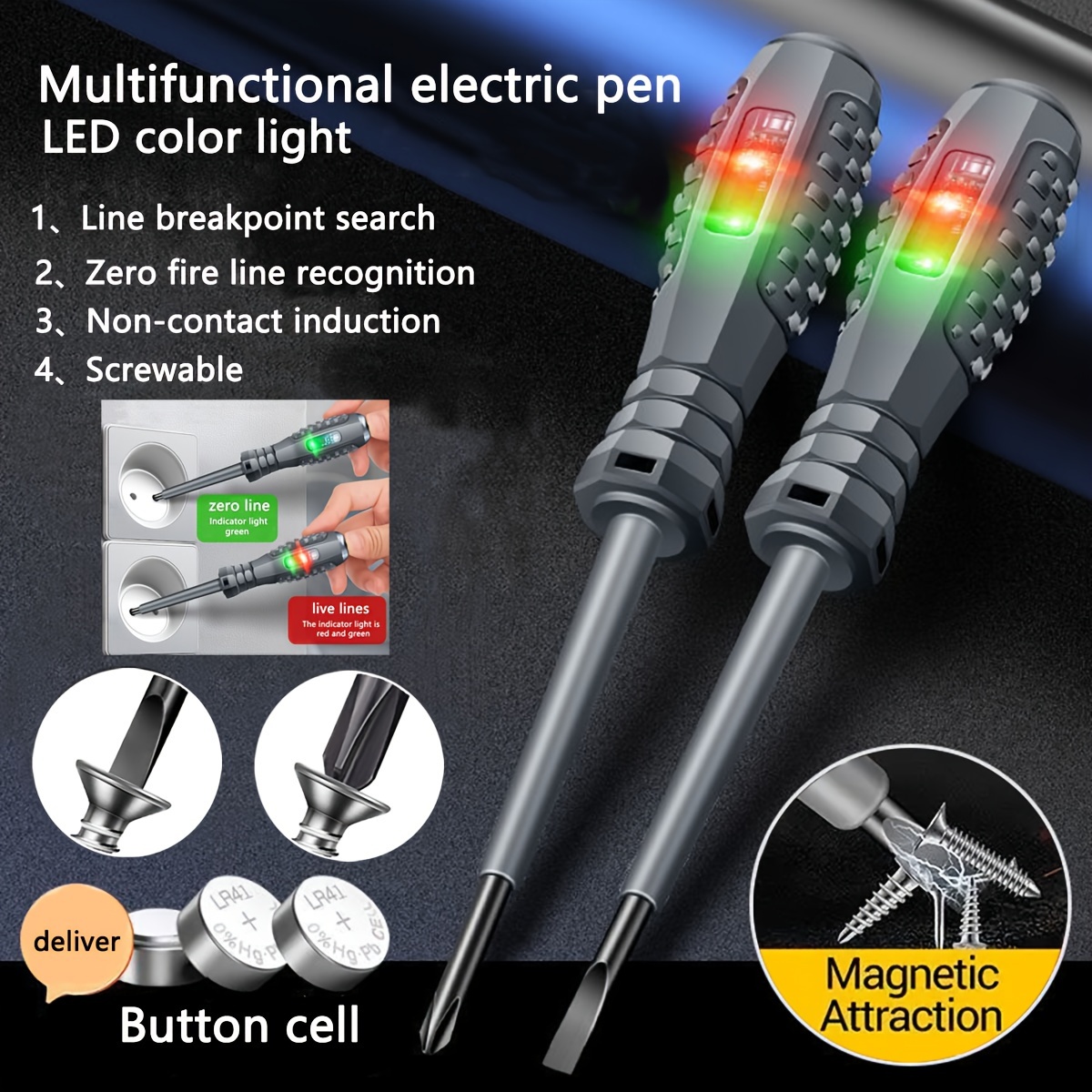 Multi-functional Electrician Screwdriver Pencil - AC Non-contact ...