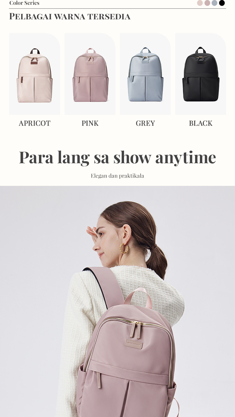 MOSSDOOM Women's Trendy Backpack Breton Backpack Korean Fashion ...