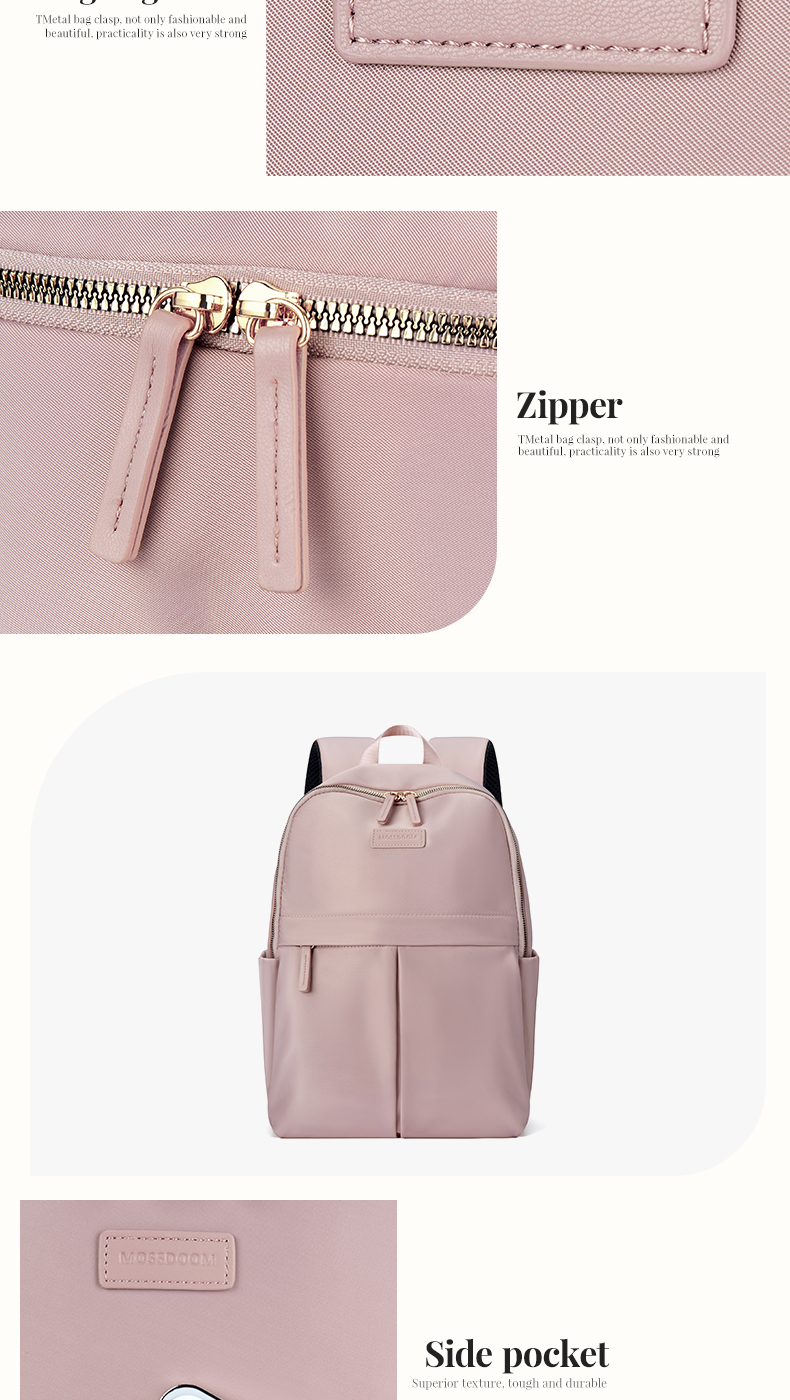 MOSSDOOM Women's Trendy Backpack Breton Backpack Korean Fashion ...