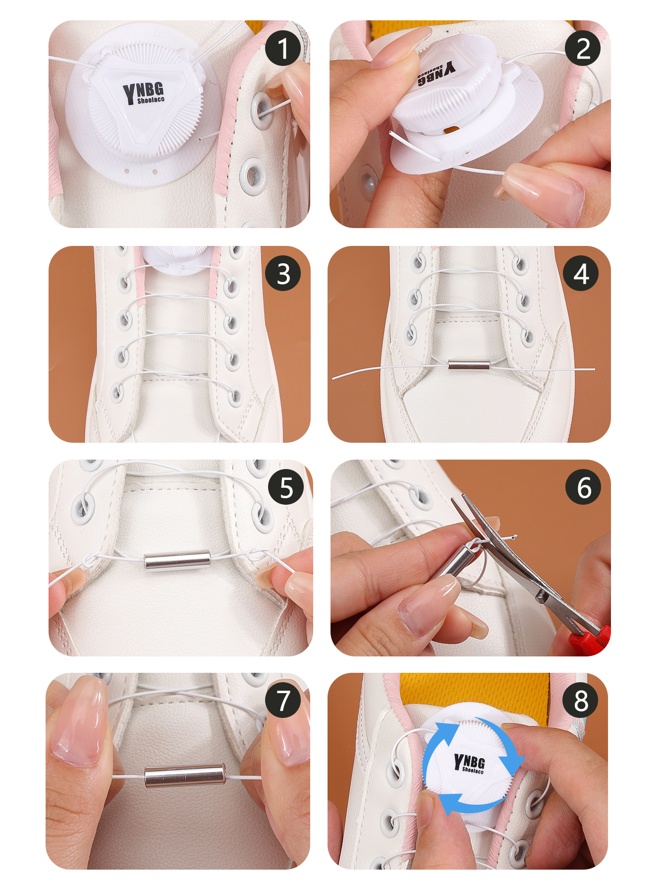 Revolutionary Easy-Wear Rotating Shoe Buckles: No-Tie Sports Shoes with ...