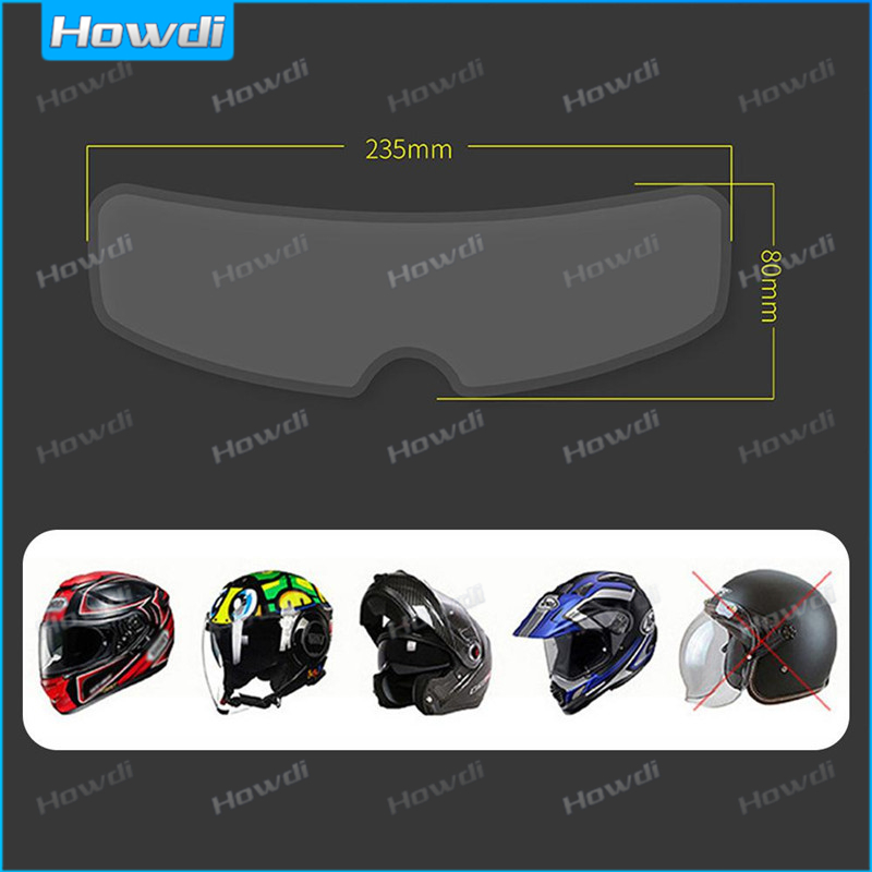 Rainproof And Anti-fog Film Motorcycle Helmet Universal Waterproof ...