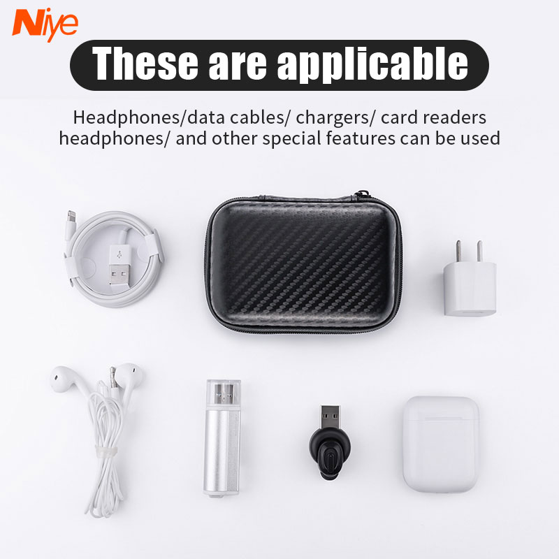Niye Official Headphone Storage Bag Data Cable Charger Storage Box U ...