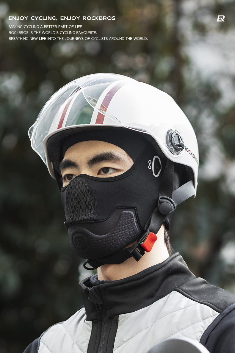 ROCKBROS Motorcycle Face Mask Head Cover Anti-silp Breathable Warm Full ...