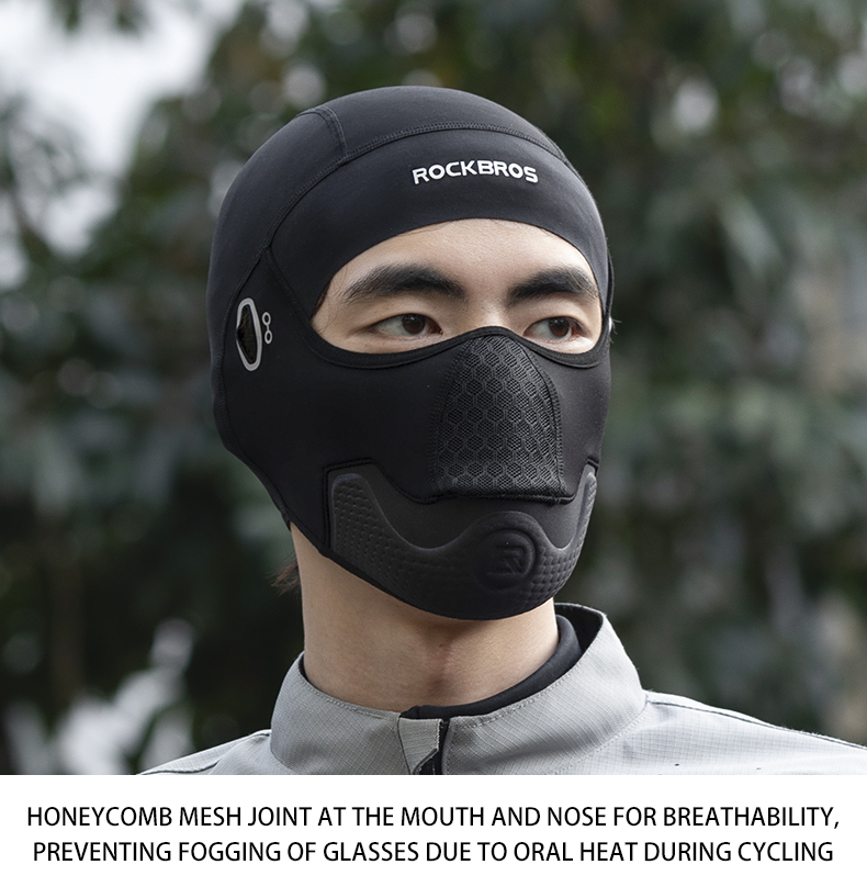 ROCKBROS Motorcycle Face Mask Head Cover Anti-silp Breathable Warm Full ...