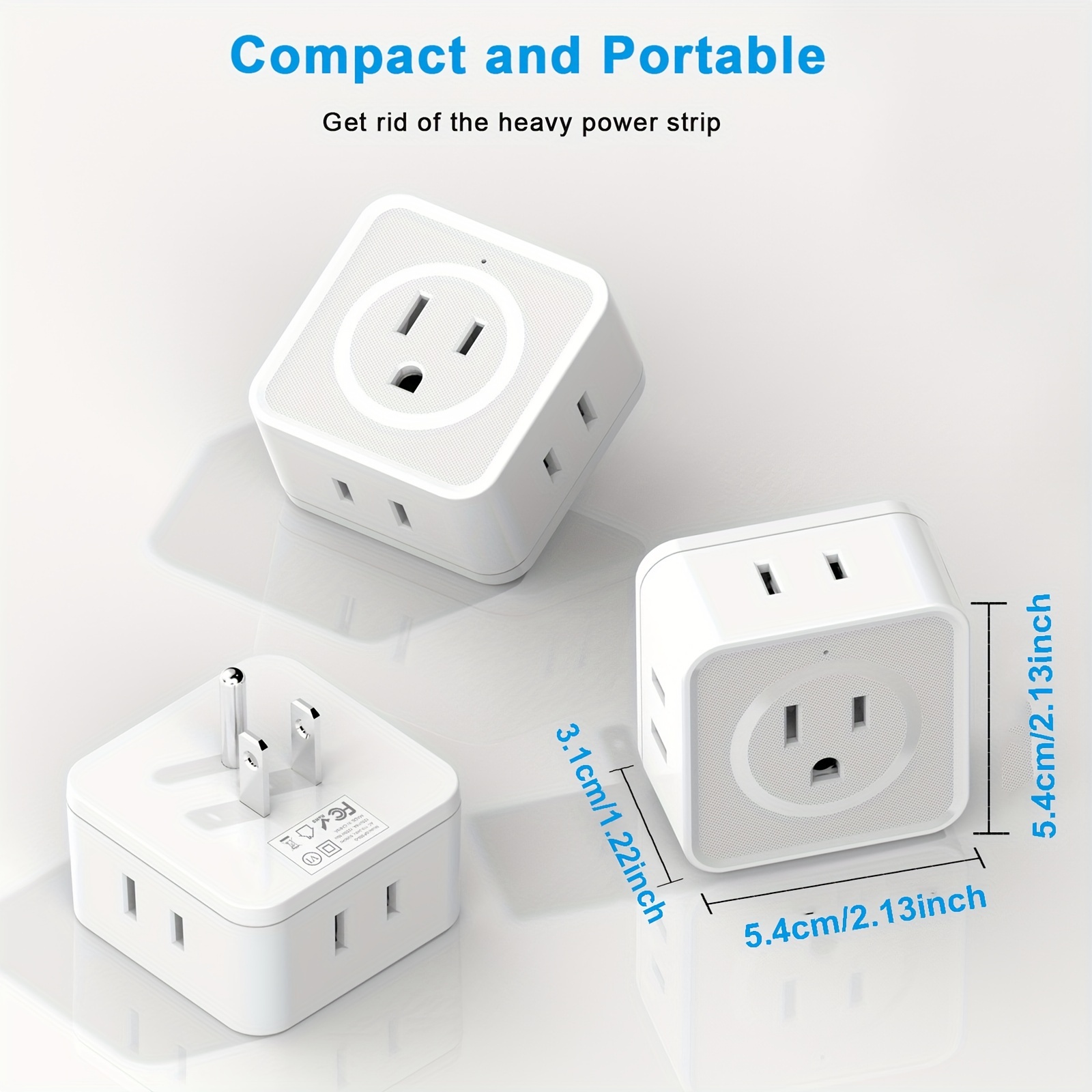 Multifunctional Power Socket, 5 Sockets Outlet power Strip for Fast ...