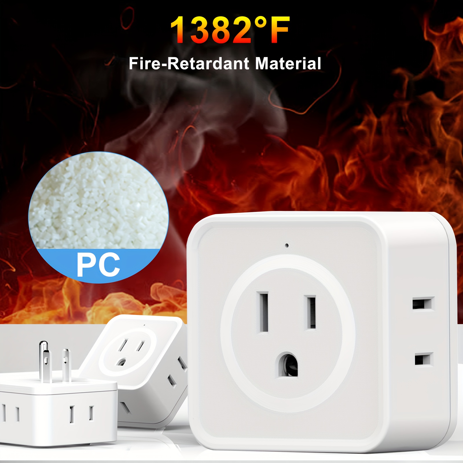 Multifunctional Power Socket, 5 Sockets Outlet power Strip for Fast ...