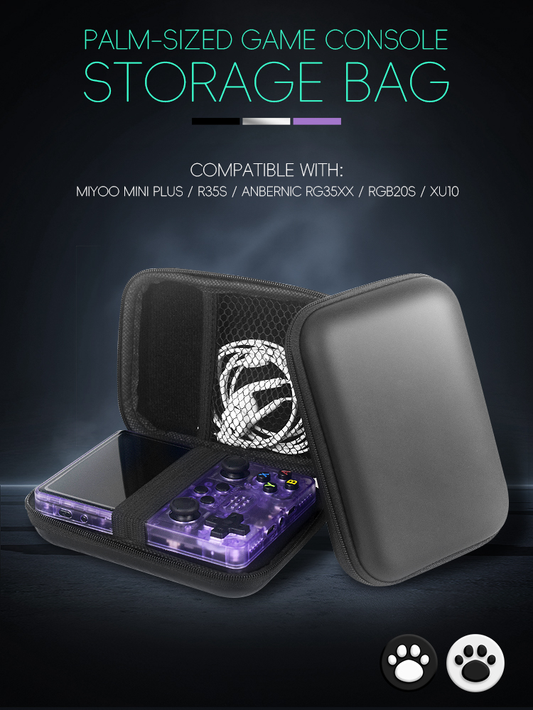 Data Frog Protable Bag for RG35XX Plus Case for ANBERNIC RG35XX Cover ...