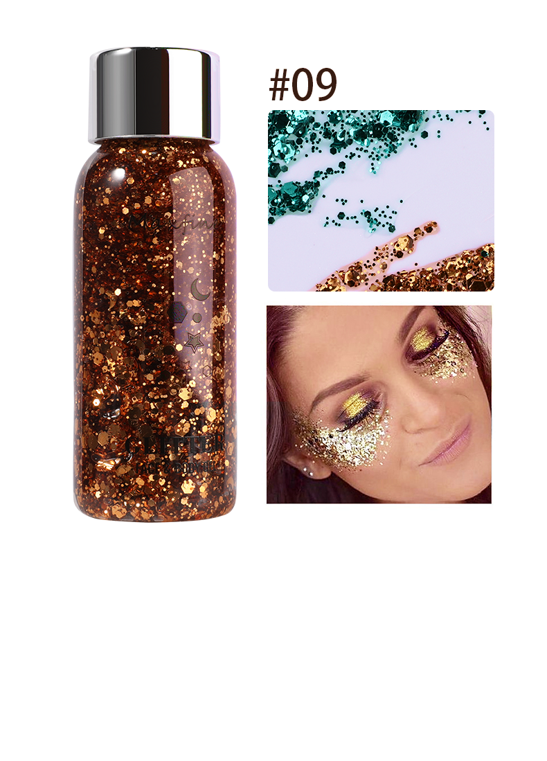 Glitter Eyeshadow Show Nightclub Stage Makeup Sequin Gel Body Glitter Cream | Shopee Philippines