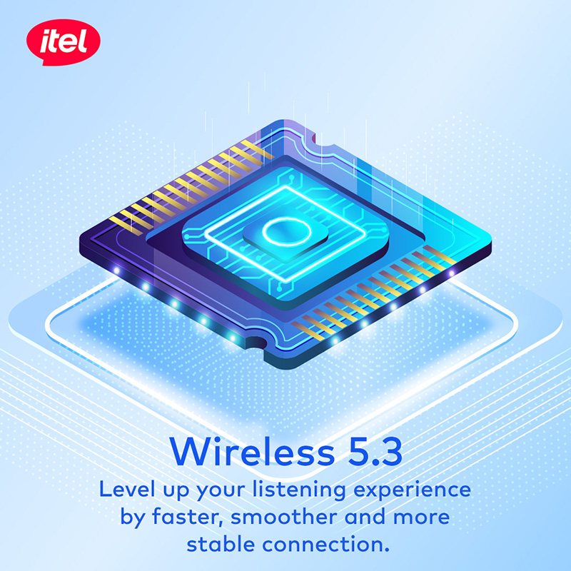 Itel Earbuds A01 Open-Ear Earphones Wireless Bluetooth 5.3 ENC Noise ...