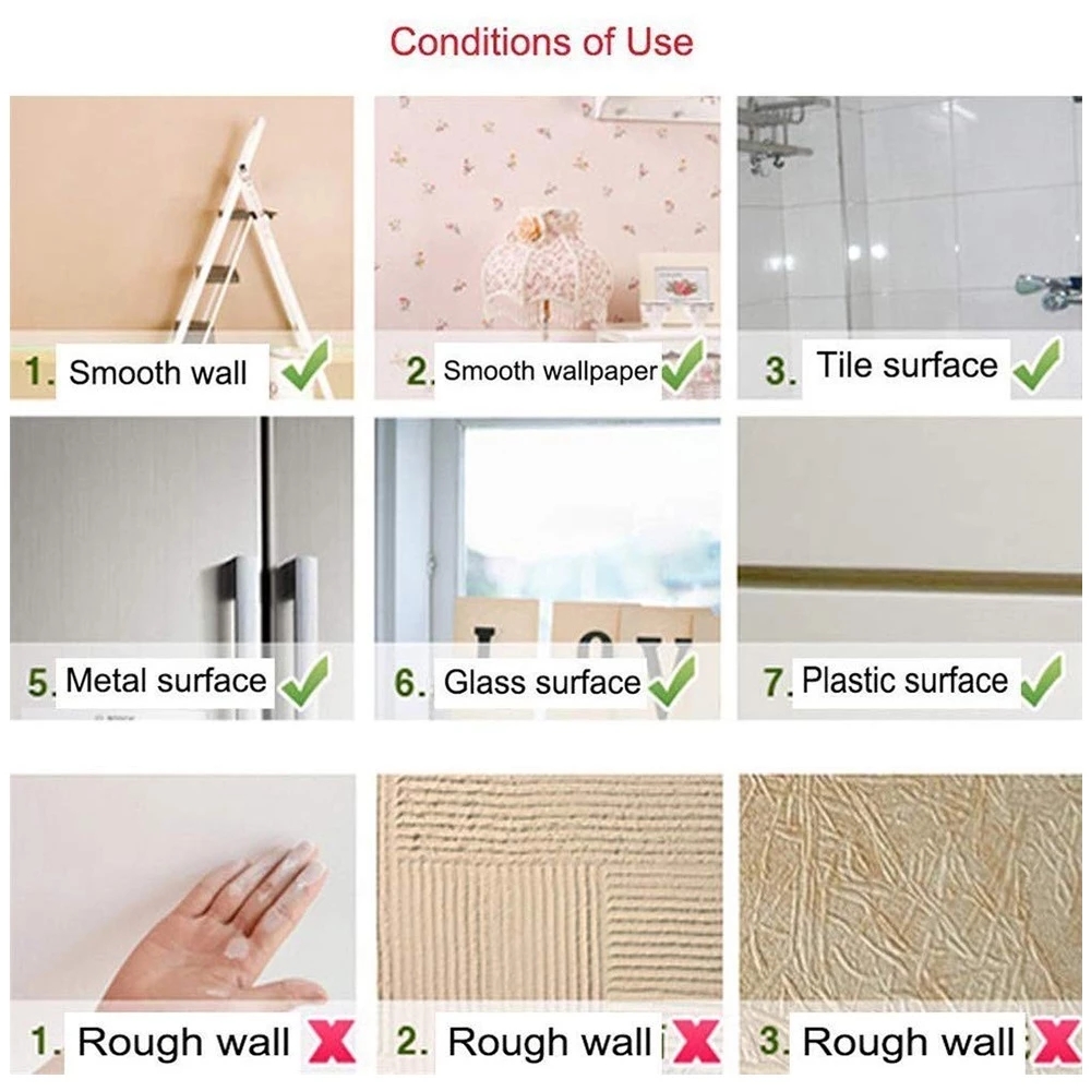 Mini Mirror 12pcs Hexagonal Wall Stickers, Self-Adhesive Decorative ...