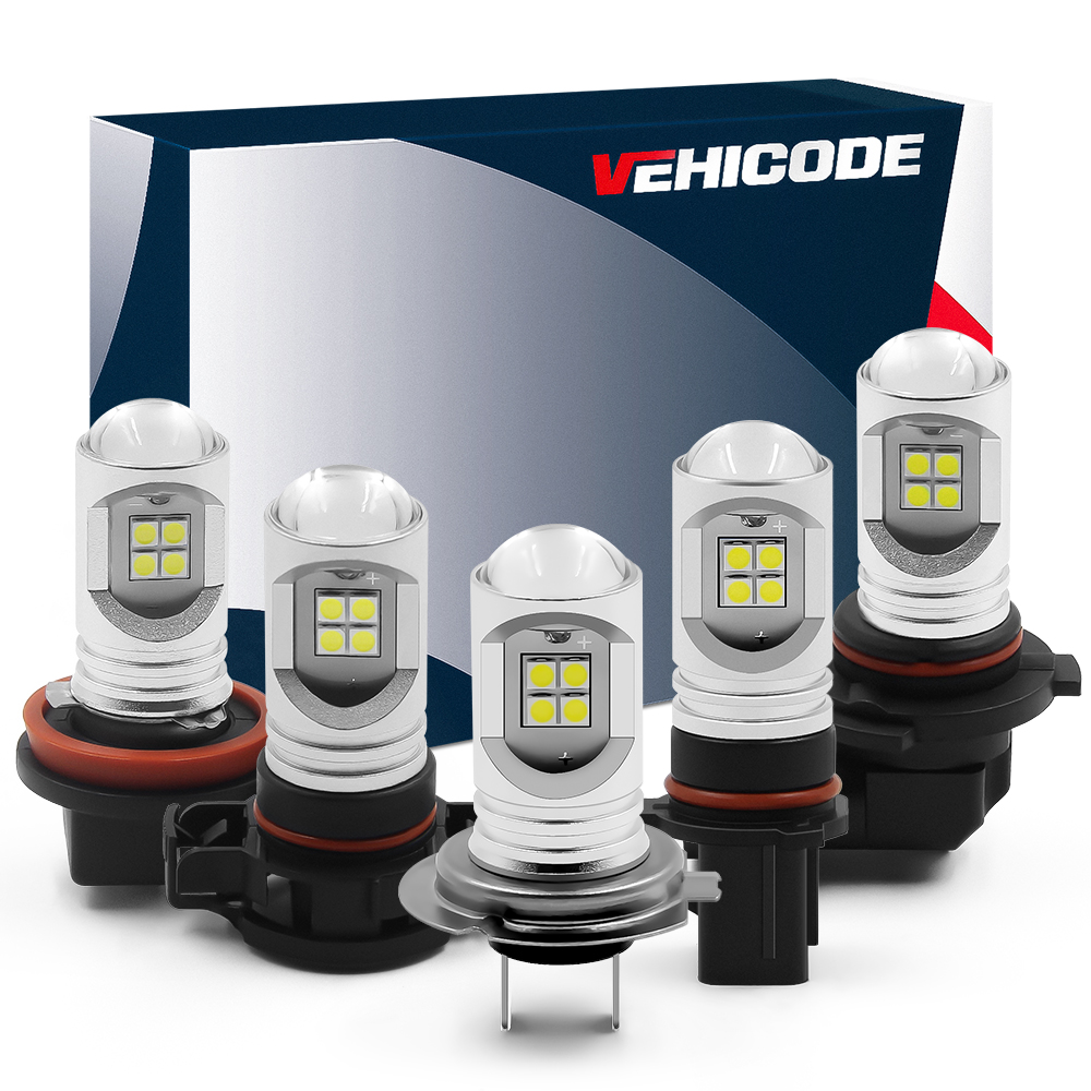 VEHICODE 1 Piece H7 H8 H11 H16 HB4 9006 LED Bulb Fog Light Lamp H10 ...