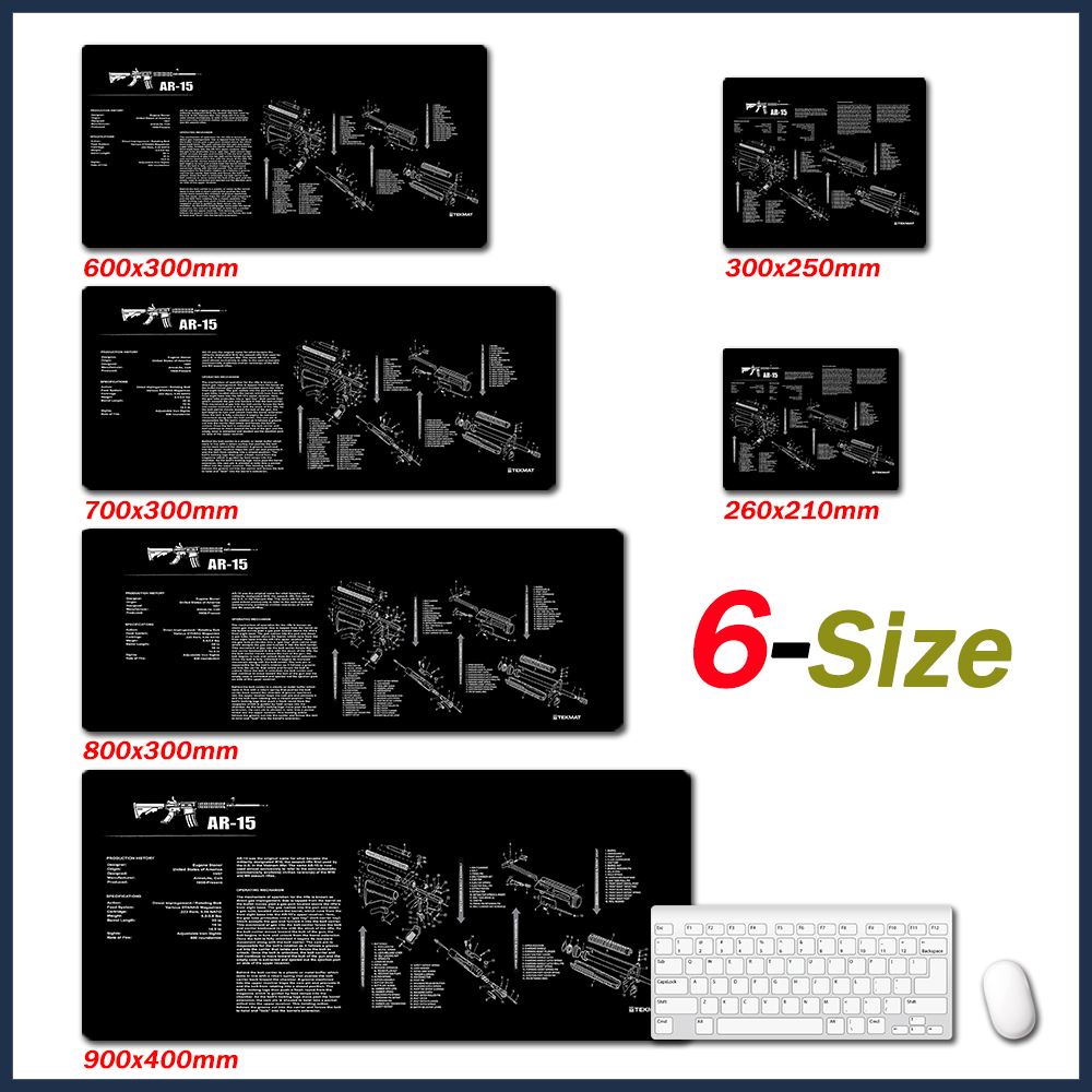 Gaming AR-15 Gun Mouse pad | Extended Gaming Mousepad | Waterproof Non ...