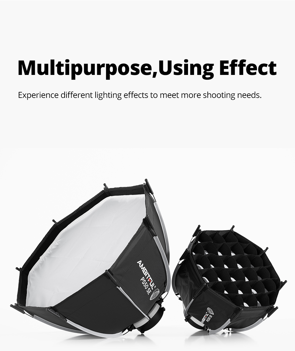 AMBITFUL 30cm PS30 SE 50cm PS50 SE Mini Quickly Release Bowens Mount ...