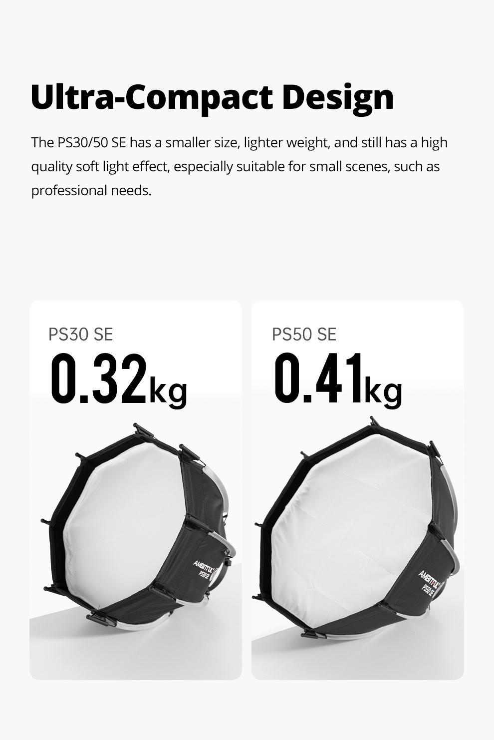 AMBITFUL 30cm PS30 SE 50cm PS50 SE Mini Quickly Release Bowens Mount ...