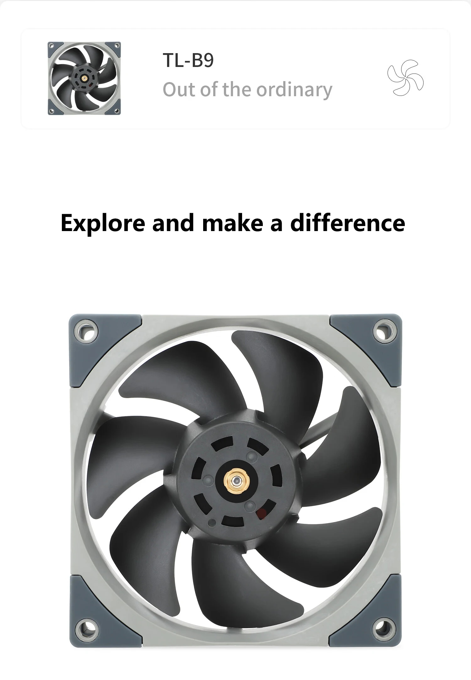 Thermalright TL-B9/B9W 2500RPM High performance air pressure radiator Fan 92mm 4PIN PWM Case ...