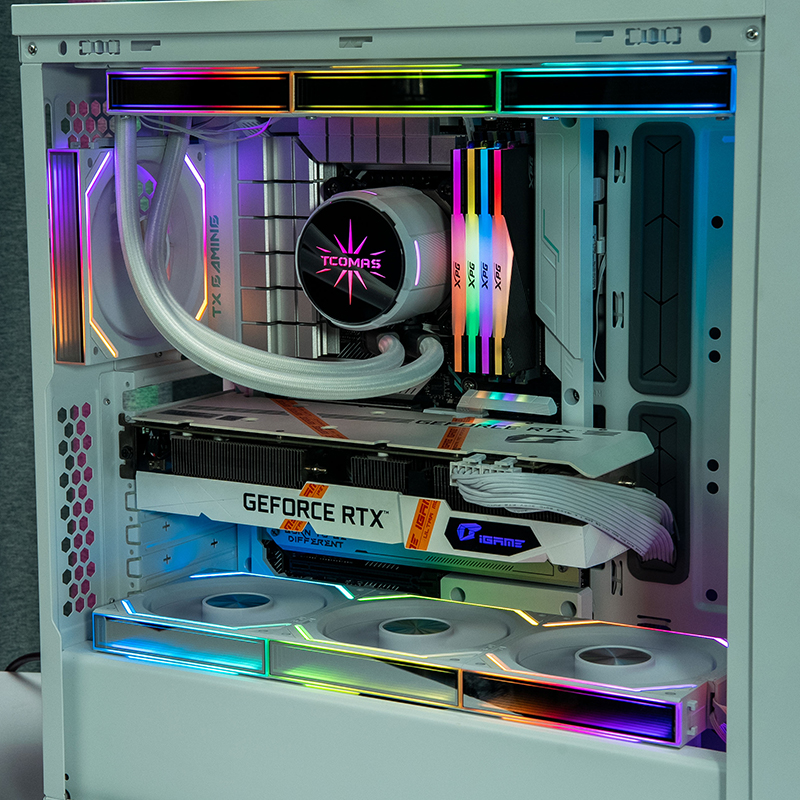 Jungle Leopard Interstellar V2 RS CPU Block Fan ARGB 120mm White Prism ...