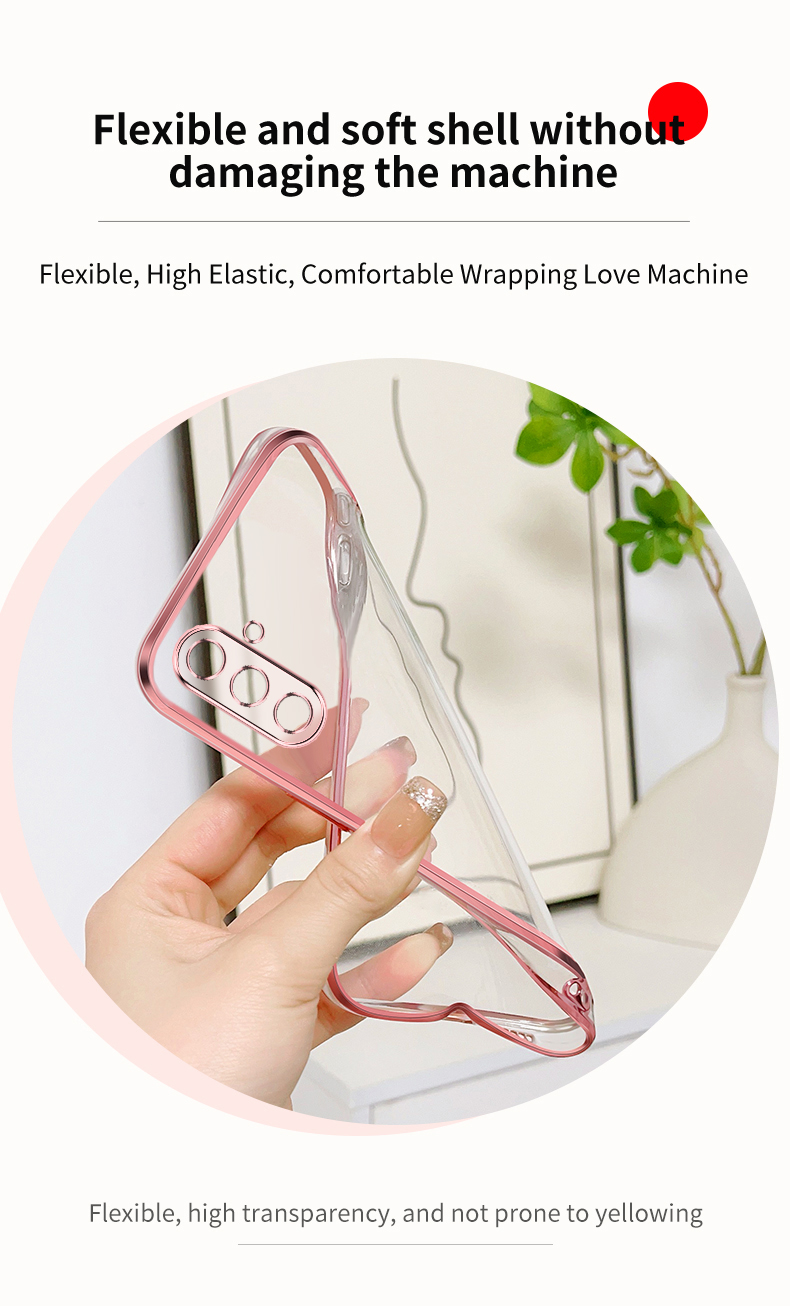 YBD Transparent Glitter Cardboard Phone Case for Samsung Galaxy A16 A14 ...