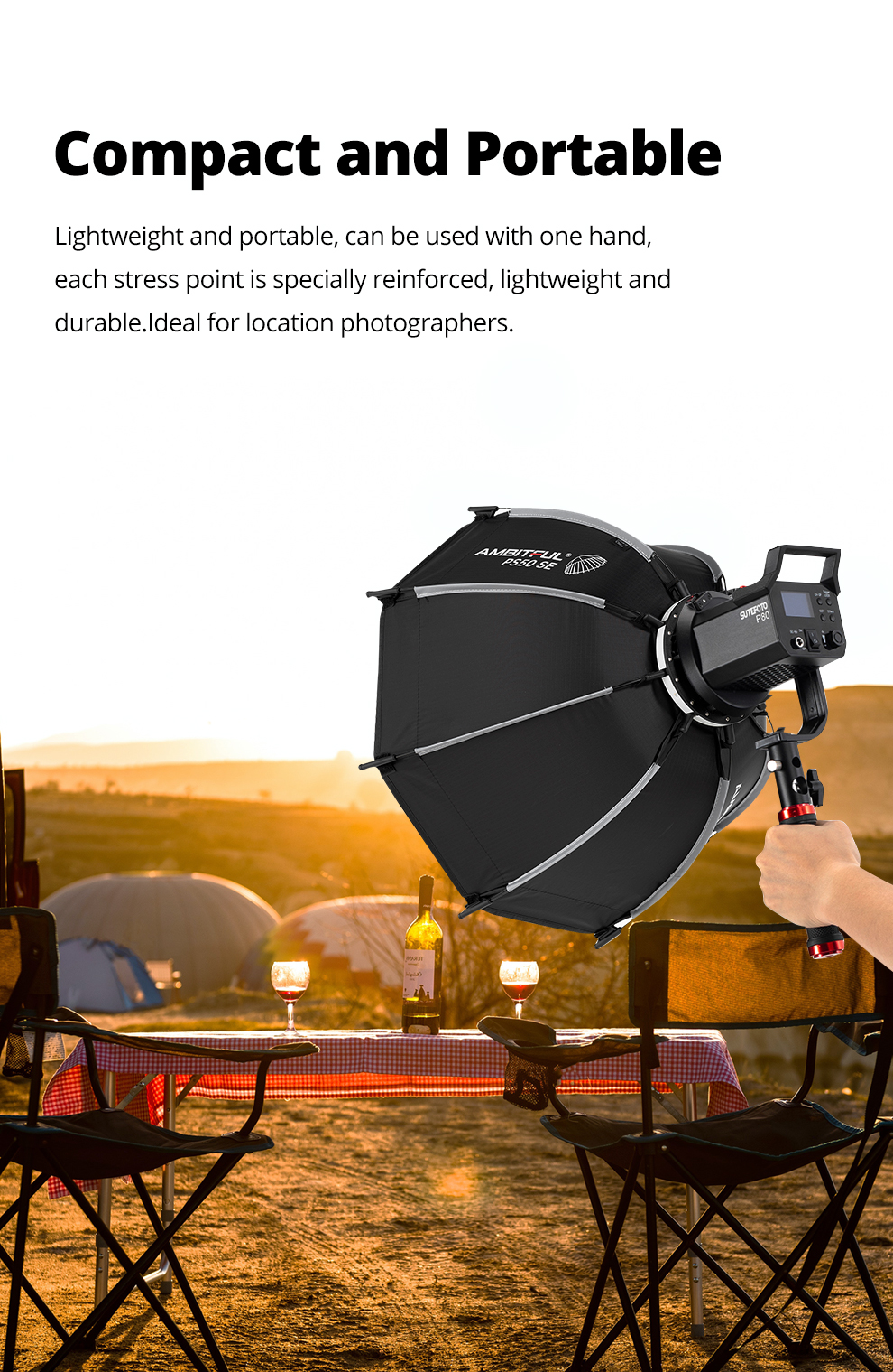 AMBITFUL 30cm PS30 SE 50cm PS50 SE Mini Quickly Release Bowens Mount ...