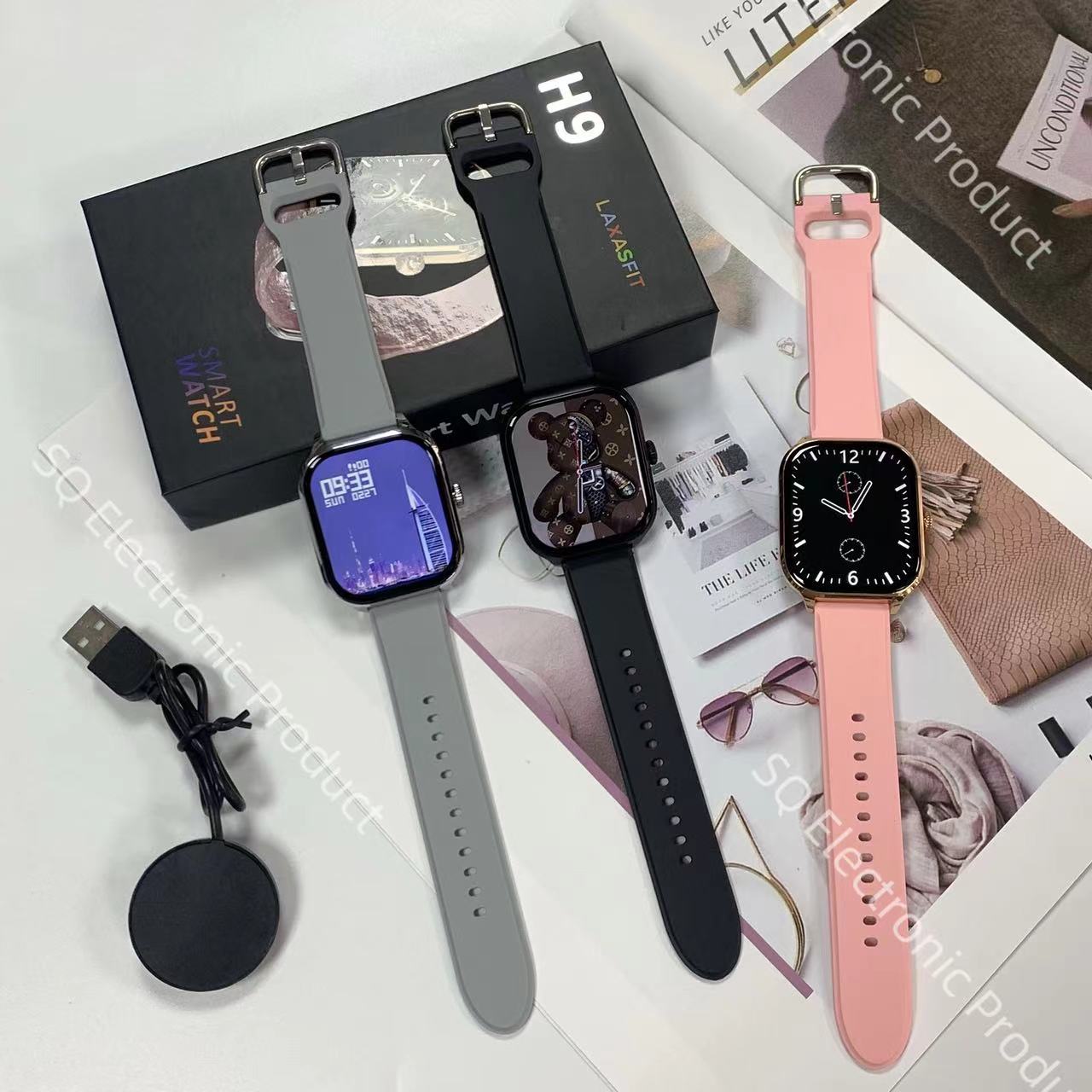 H9 Smart watch Men Women Sports Watch 2.01 inch /Dial Game Bluetooth ...