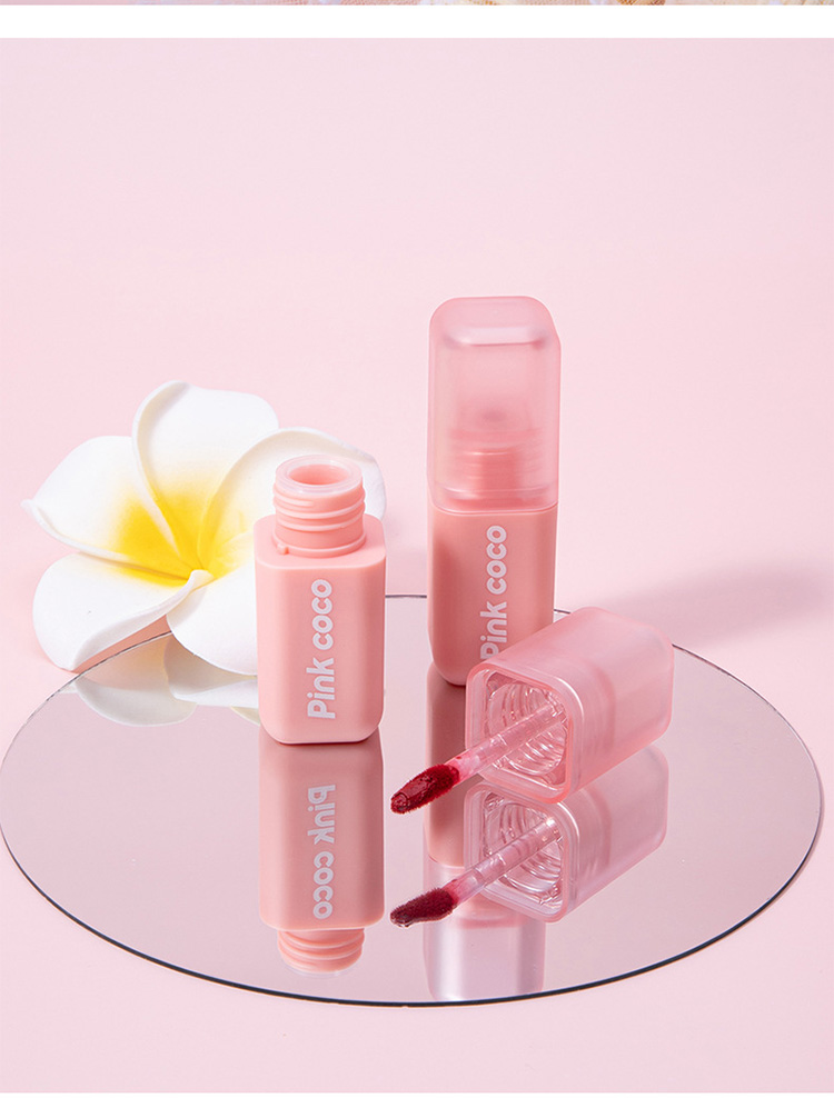 PINK COCO Matte Lip Glaze Liquid Lip Tint Lip Mud Long-Lasting Lip ...