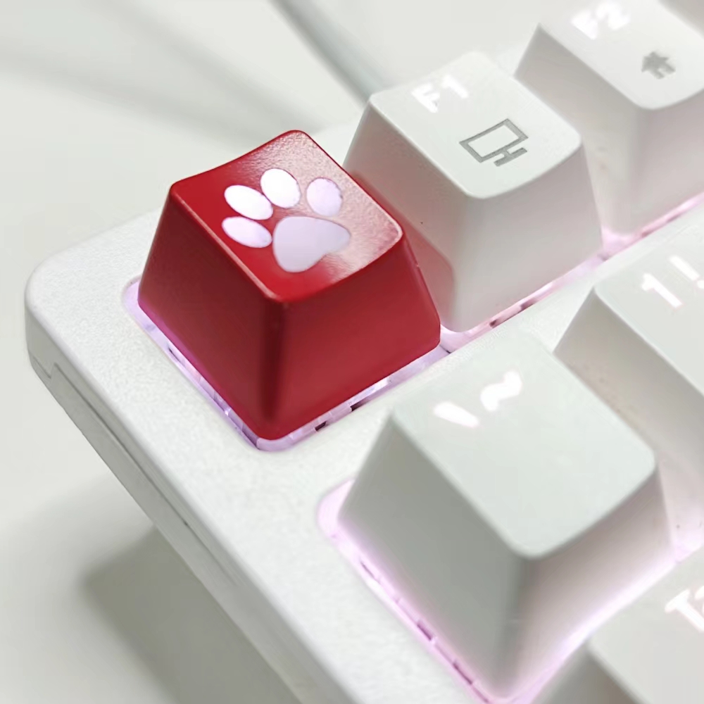 Abs Keycap Transparent Cat Claw Mechanical Keyboard Keycap OEM R4 GGYH ...