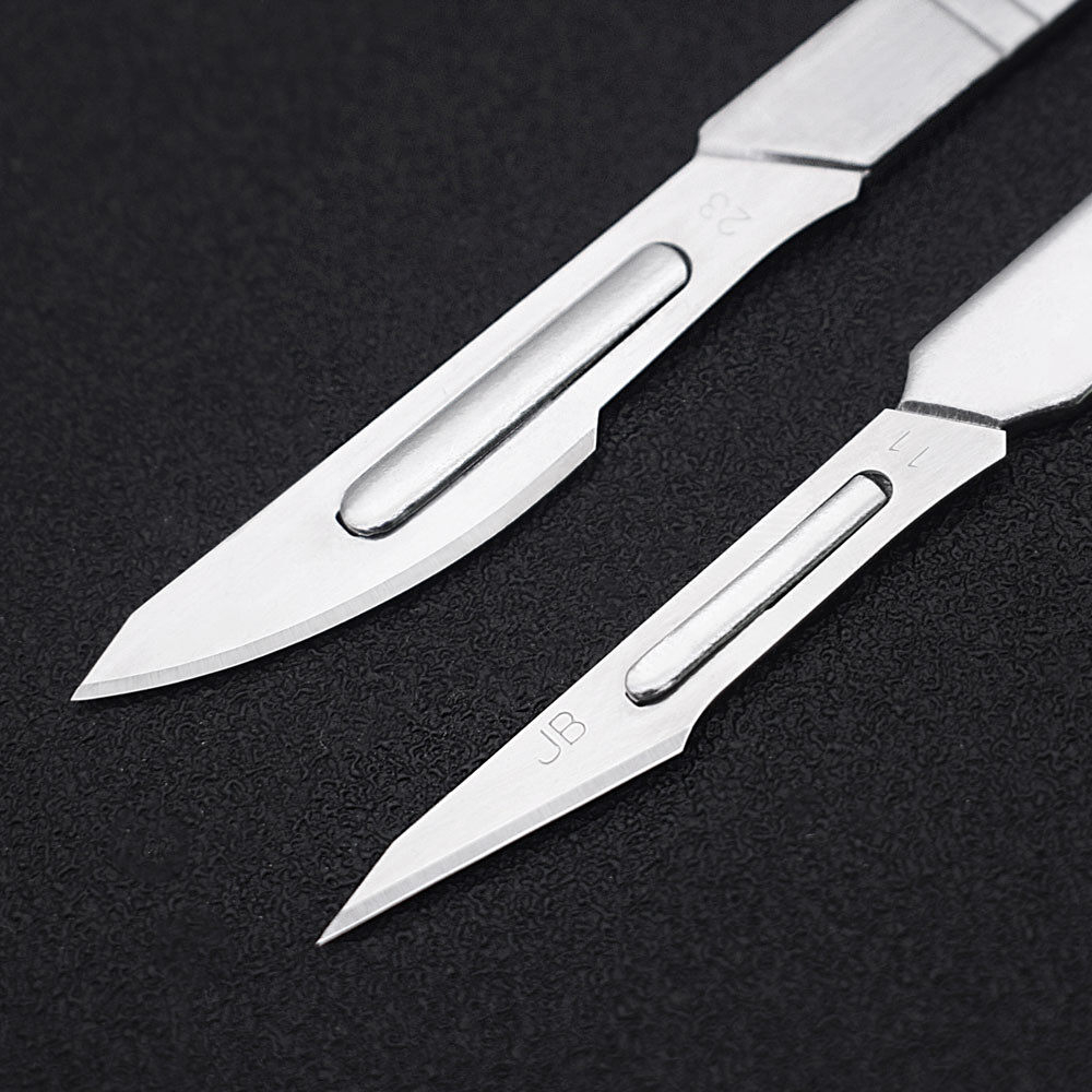 20 Scalpel Blades 11# 23# Scalpel Set Carbon Steel Handle Multi ...