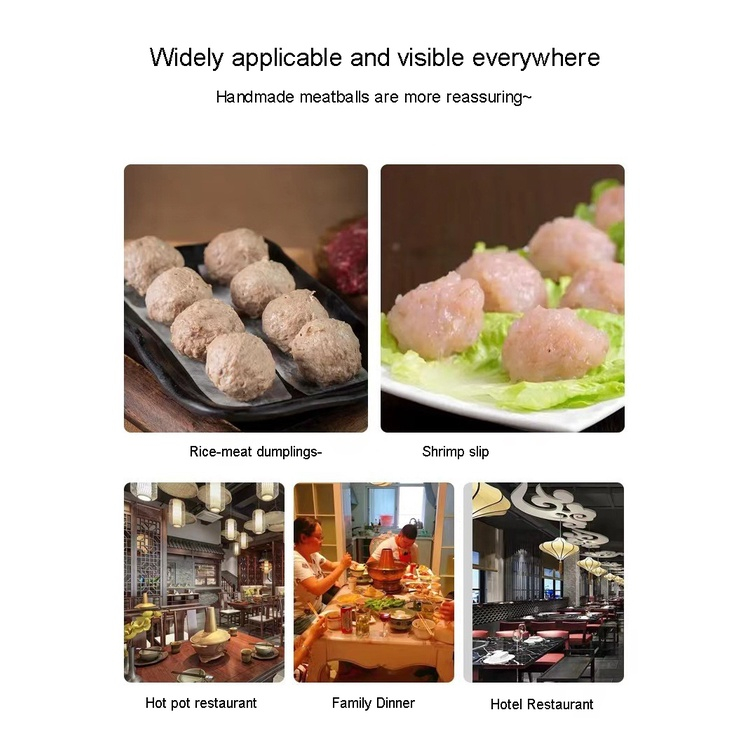 3/4Rows Creative Plastic Meatball Maker Set Fried Fish Beaf Meat Making ...